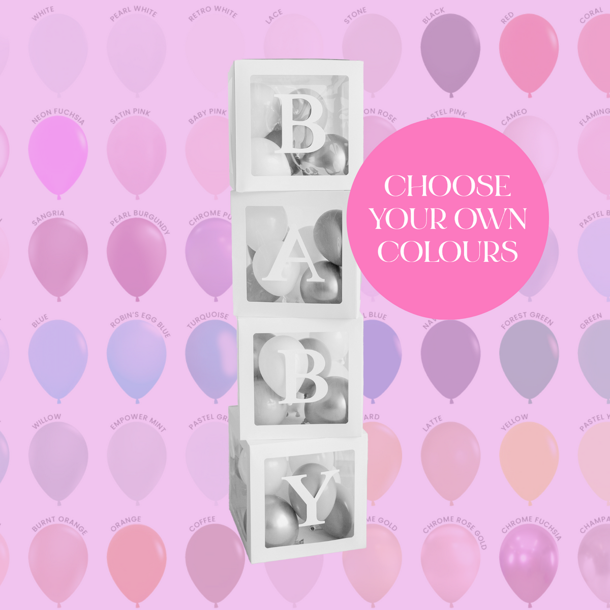 Custom Baby Shower Balloon Box Kit – The Pop-Up Party Co.