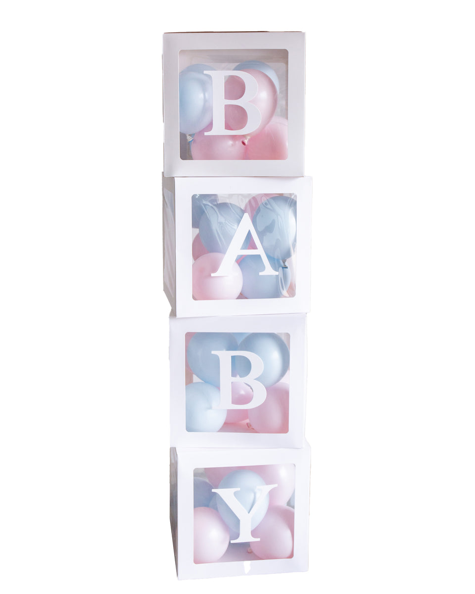 "Baby Love" Baby Shower Balloon Box Kit – The Pop-Up Party Co.