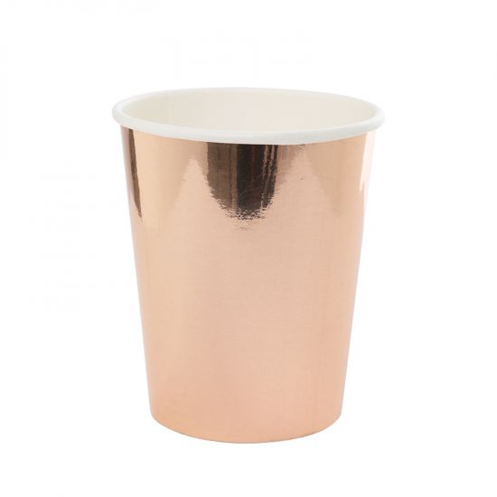 Metallic Rose Gold Cups - Pack of 10 – The Pop-Up Party Co.