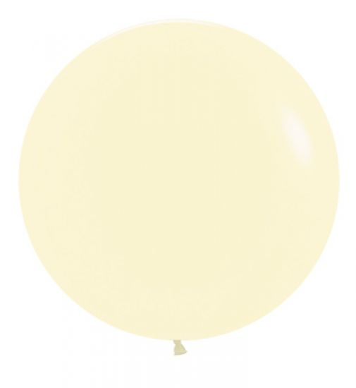 60cm large pastel matte yellow individual balloon – The Pop-Up Party Co.